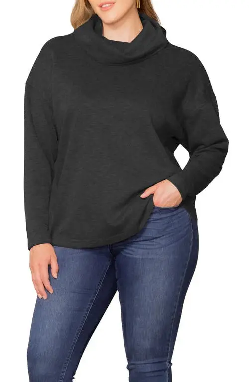 KIYONNA Astrid Turtleneck Sweater - Black Noir