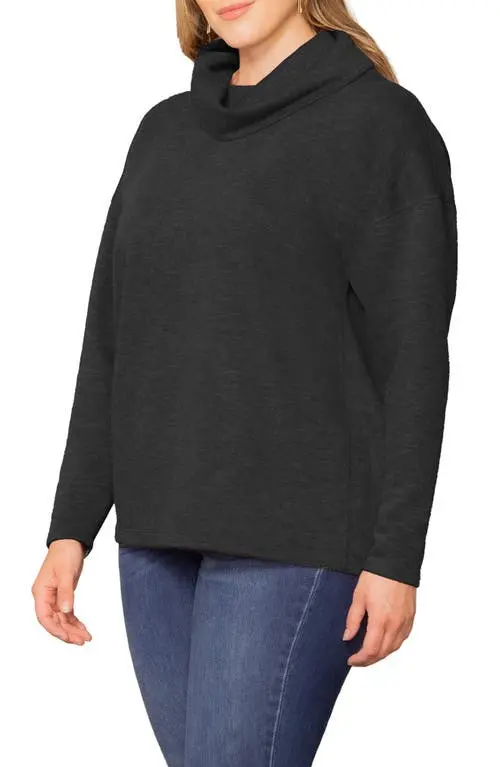 KIYONNA Astrid Turtleneck Sweater - Black Noir