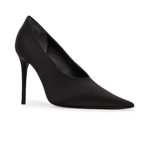 BLACK SUEDE STUDIO Jona 100 Satin Pump