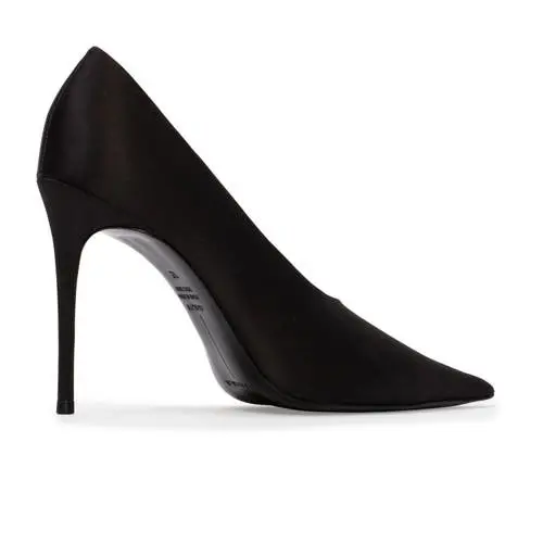 BLACK SUEDE STUDIO Jona 100 Satin Pump