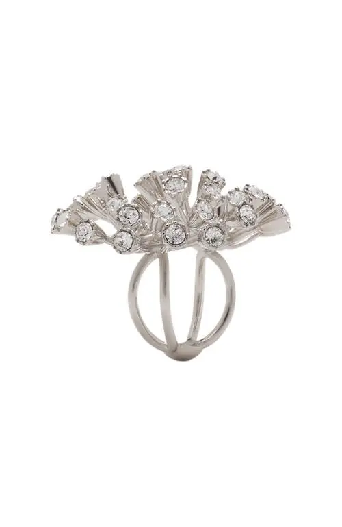 LANVIN Traviata Ring - Silver-crystal