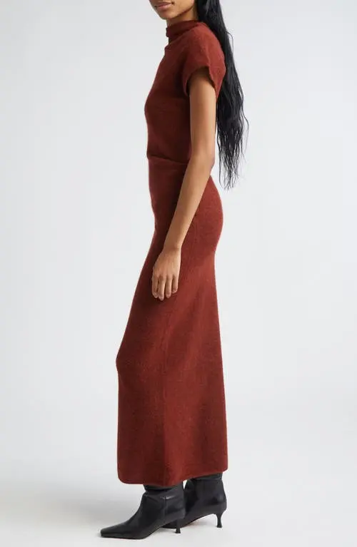 Proenza Schouler Abie Boiled Knit Sweater Dress - Cinnamon