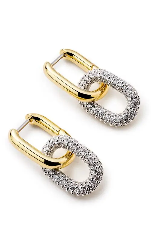 ANA LUISA Rox Mini Double Hoop Drop Earrings