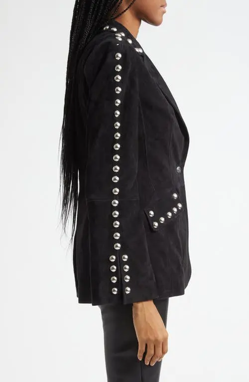 Cinq À Sept Studded Suede Blazer