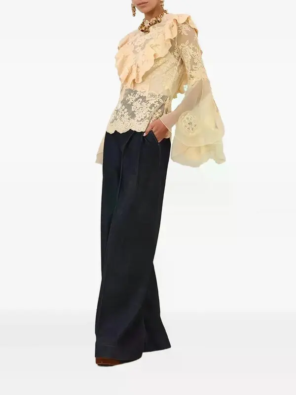 Zimmermann Ruffled Lace Shirt