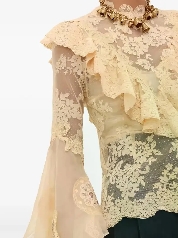Zimmermann Ruffled Lace Shirt