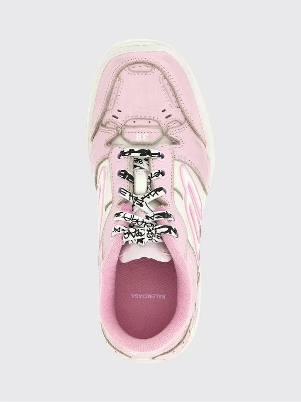 Balenciaga Lace-up Sneakers - Pink