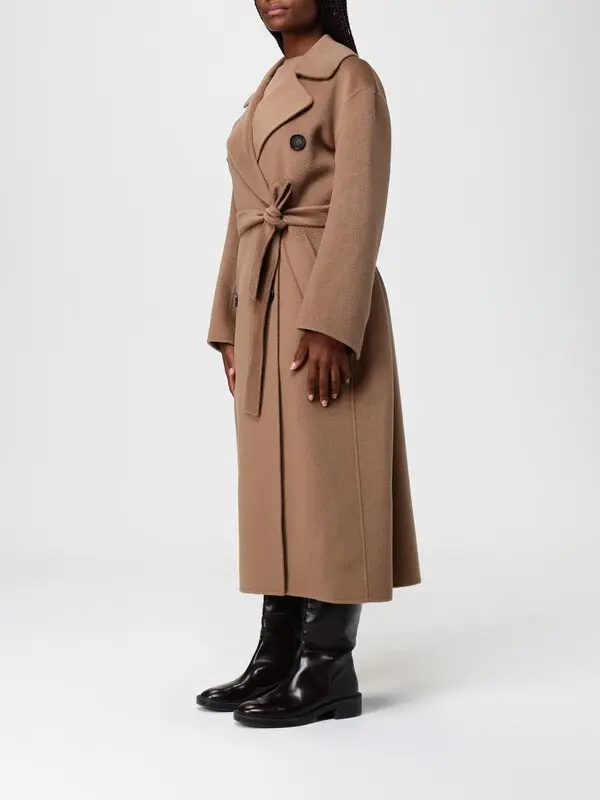 Max Mara Double Breasted Coat - Brown