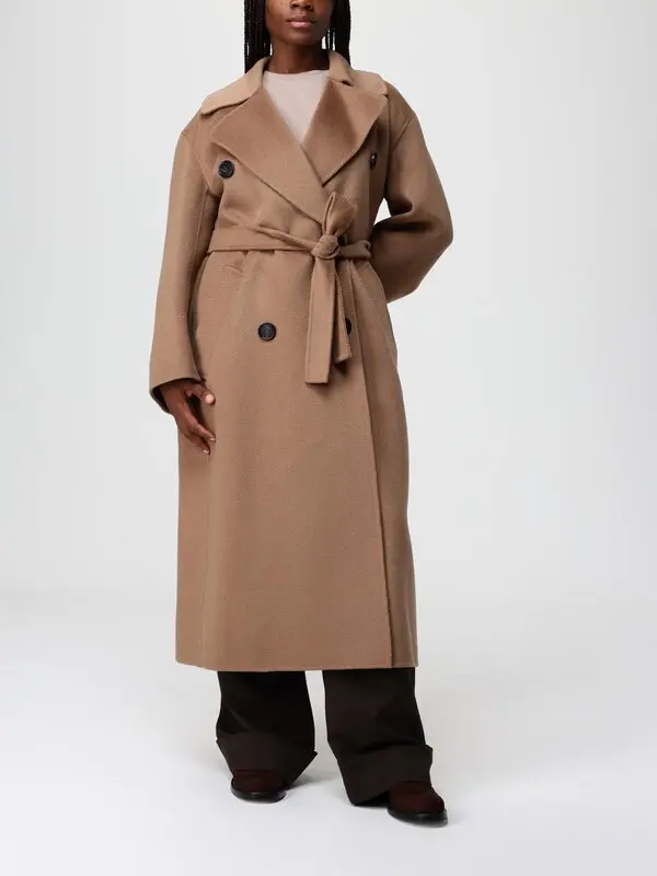 Max Mara Double Breasted Coat - Camel