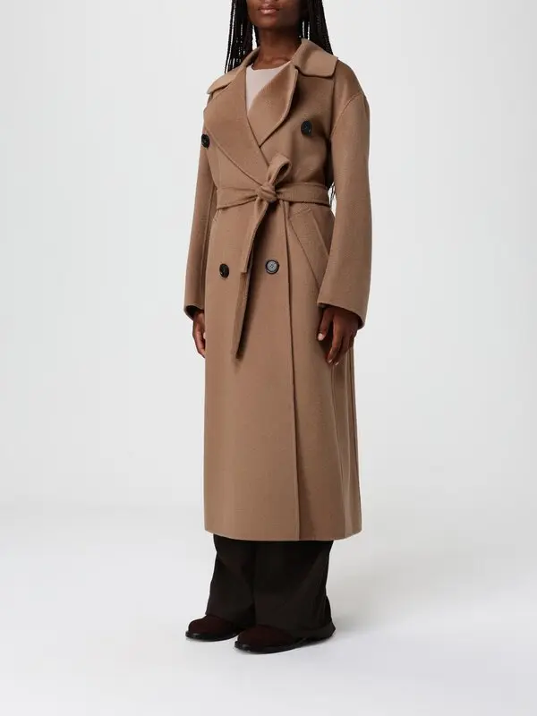 Max Mara Double Breasted Coat - Camel