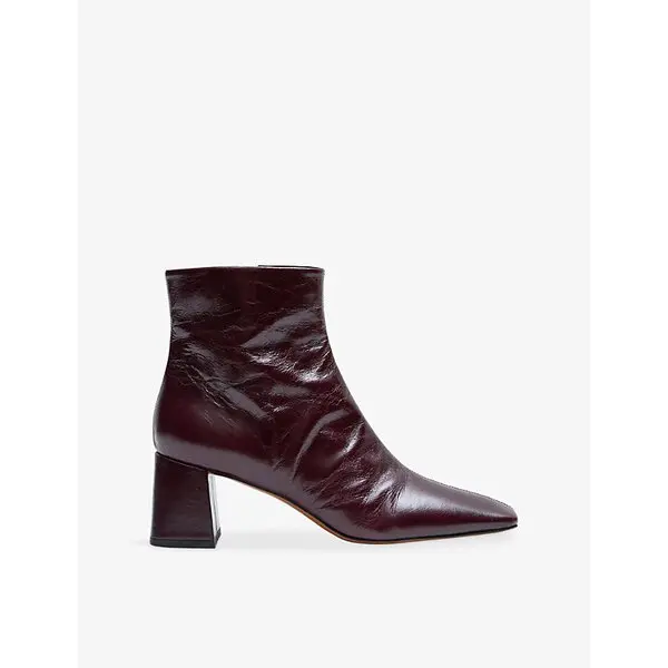 JOSEPH Patent-leather Heeled Ankle Boots
