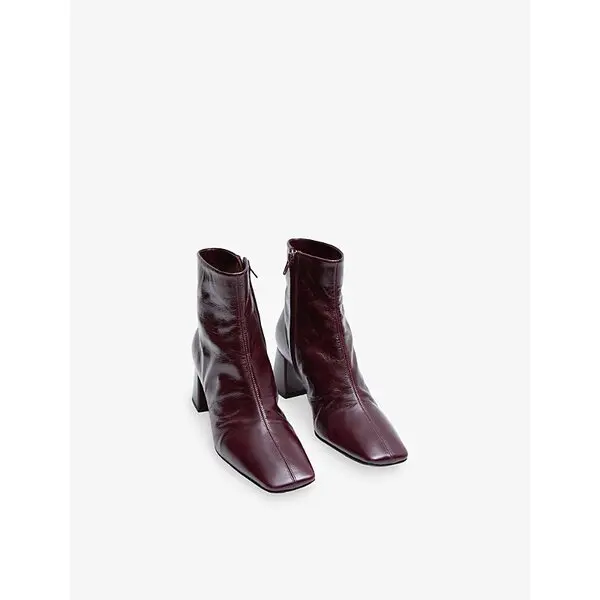 JOSEPH Patent-leather Heeled Ankle Boots
