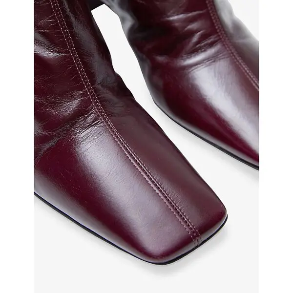 JOSEPH Patent-leather Heeled Ankle Boots