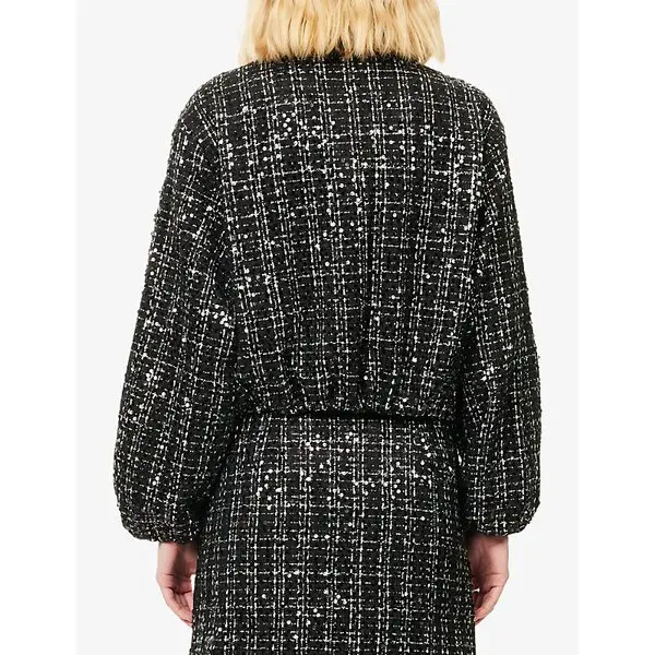 AMY LYNN Sequin-bouclé Woven Jacket