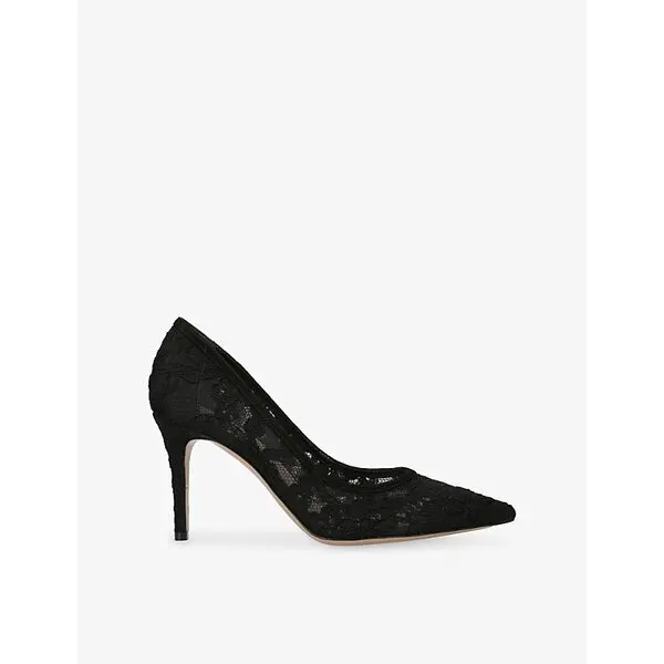 GIANVITO ROSSI Claudia 85 Lace Courts - Black