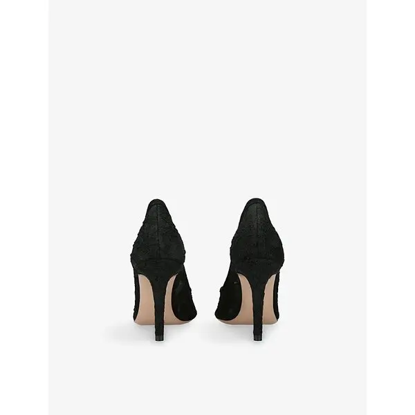 GIANVITO ROSSI Claudia 85 Lace Courts - Black