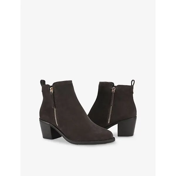 Carvela Secil Wide-fit Heeled Ankle Boots - Grey/dark