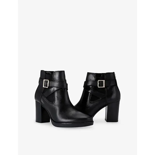 Carvela Wide-fit Leather Heeled Ankle Boots