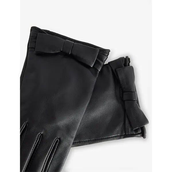 DENTS Laurie Touchscreen Leather Gloves - Black