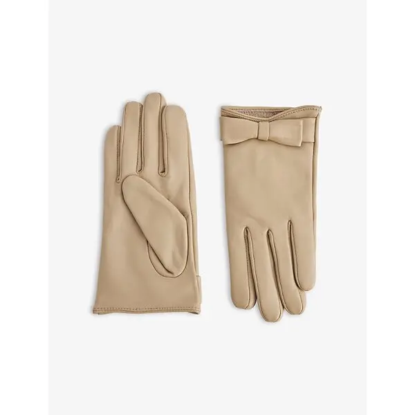 DENTS Laurie Touchscreen Leather Gloves - Putty