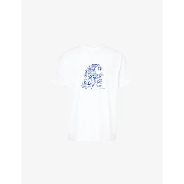 Carhartt Work In Progress Unit Printed Cotton-jersey T-shirt - White
