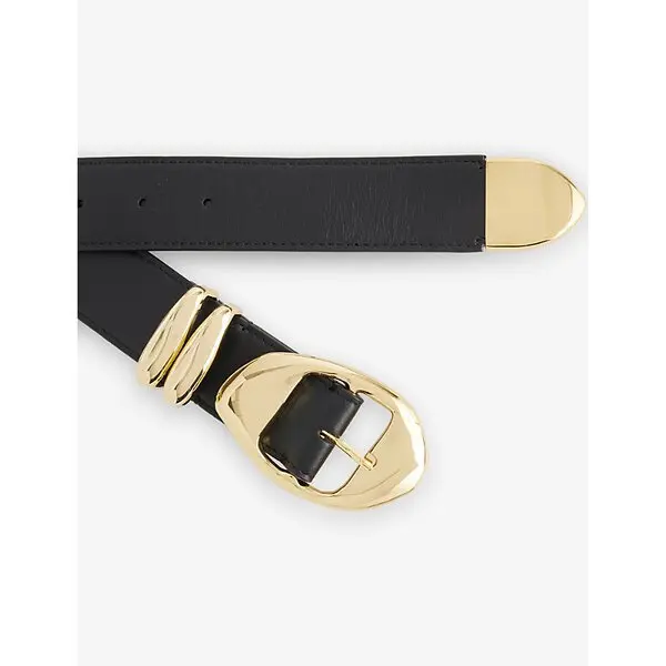 AMANU Grumeti Leather Belt - Black