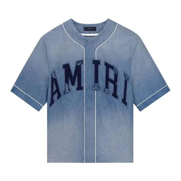 Amiri Sun Faded Baseball Shirt