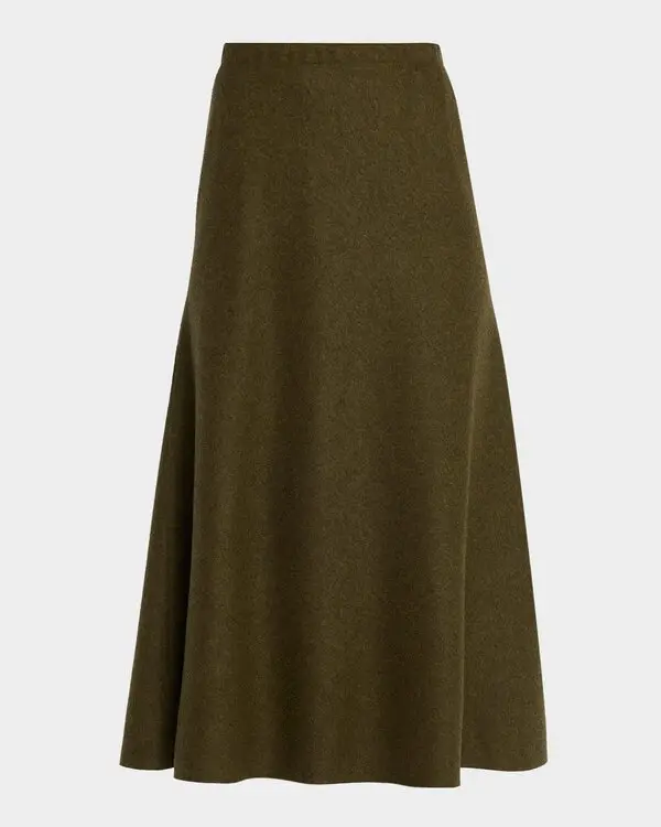Lafayette 148 New York Sibel Reversible Wool-cashmere Skirt