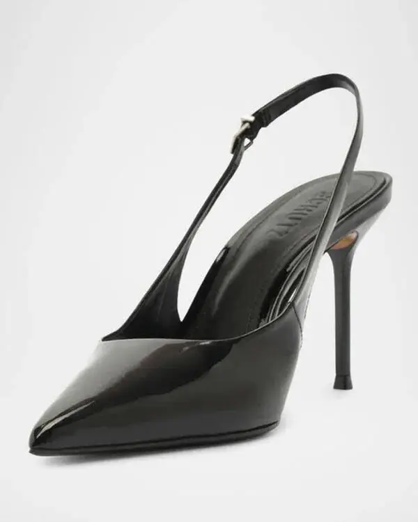 Schutz Patent Leather Slingback Stiletto Pumps