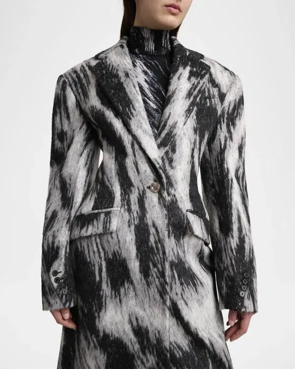 Givenchy Animal Cocoon Coat
