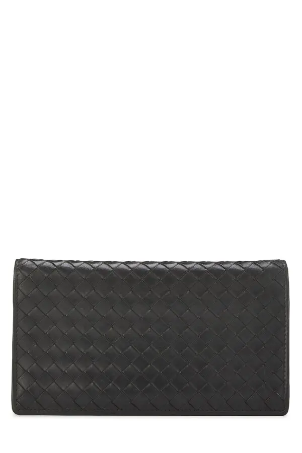 Bottega Veneta Intrecciato Long Wallet - Black