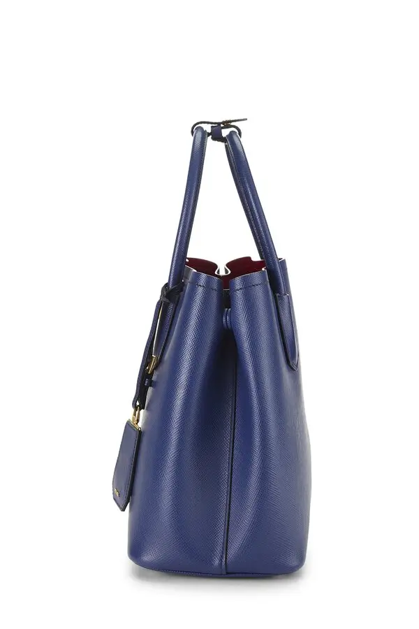 Prada Saffiano Double Bag - Blue