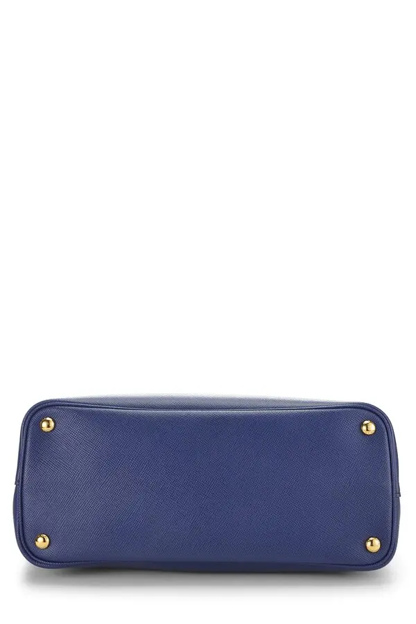 Prada Saffiano Double Bag - Blue