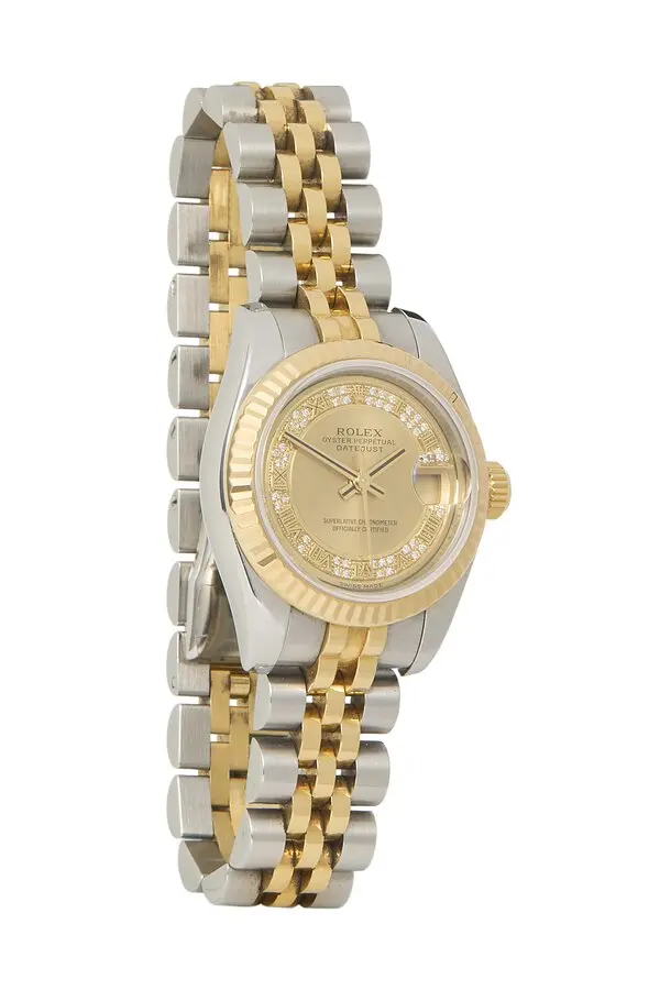 Rolex 18k Stainless Steel Diamond Datejust 28mm - Gold