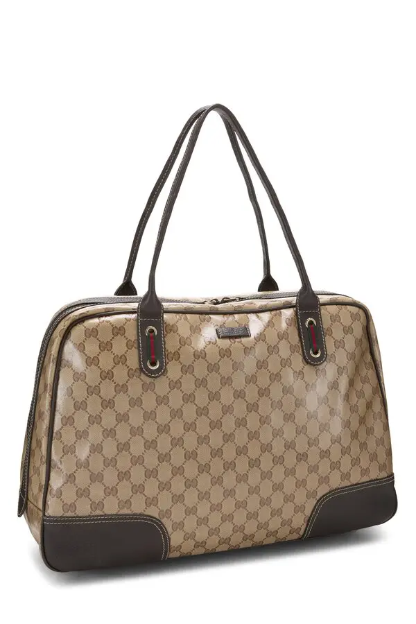 Gucci Gg Crystal Canvas Boston