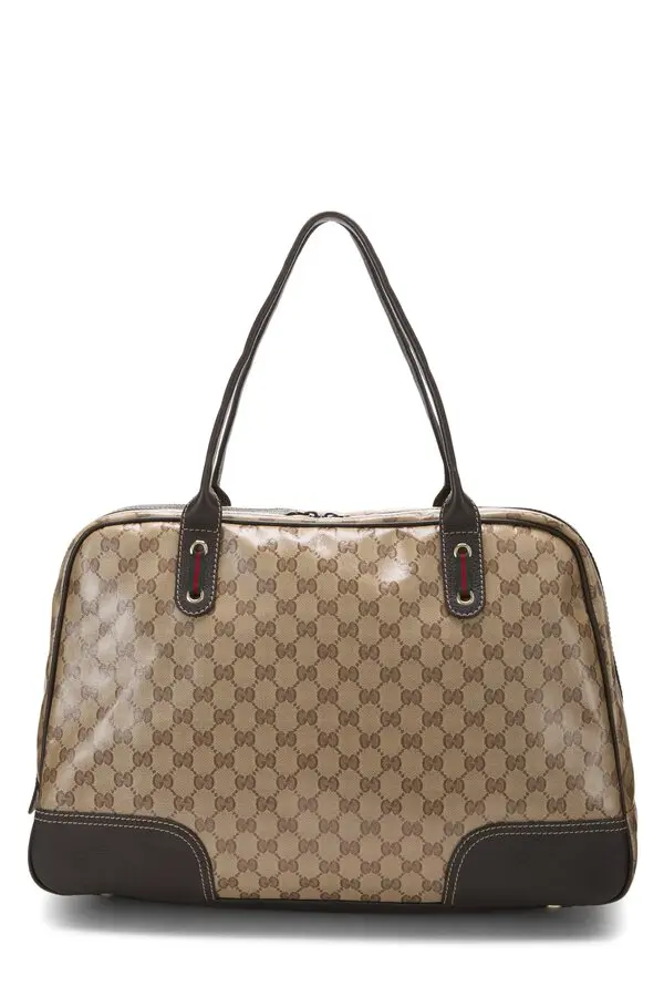 Gucci Gg Crystal Canvas Boston