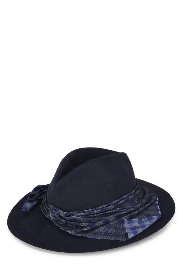 Chanel Lapin Hat With Plaid Bandana