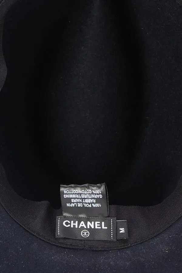 Chanel Lapin Hat With Plaid Bandana