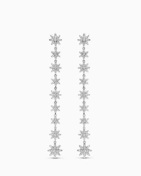 David Yurman Starburst Drop Earrings - Diamond