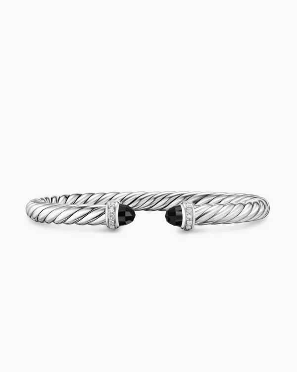 David Yurman Cable Flex Bracelet - Black Onyx