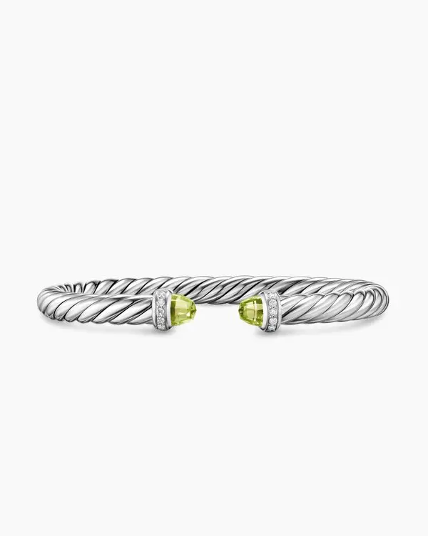 David Yurman Cable Flex Bracelet - Peridot