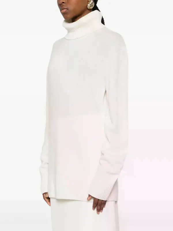 TOTEME Roll-neck Cashmere Sweater - Neutrals