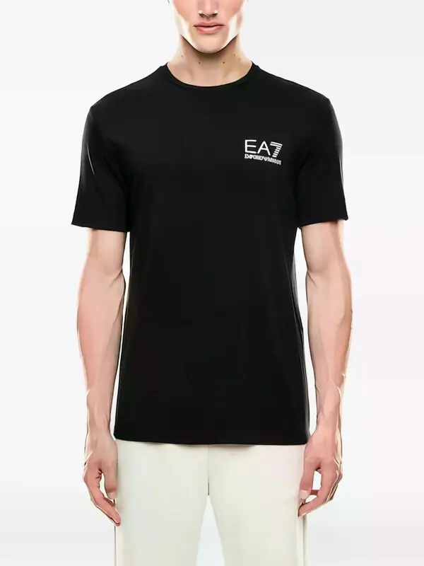 EA7 Logo-print T-shirt - Black