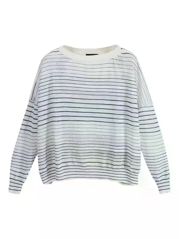 ROBERTO COLLINA Striped Long-sleeve T-shirt