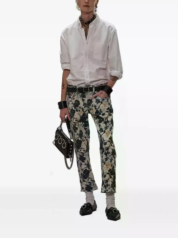 R13 Floral Patterned Trousers