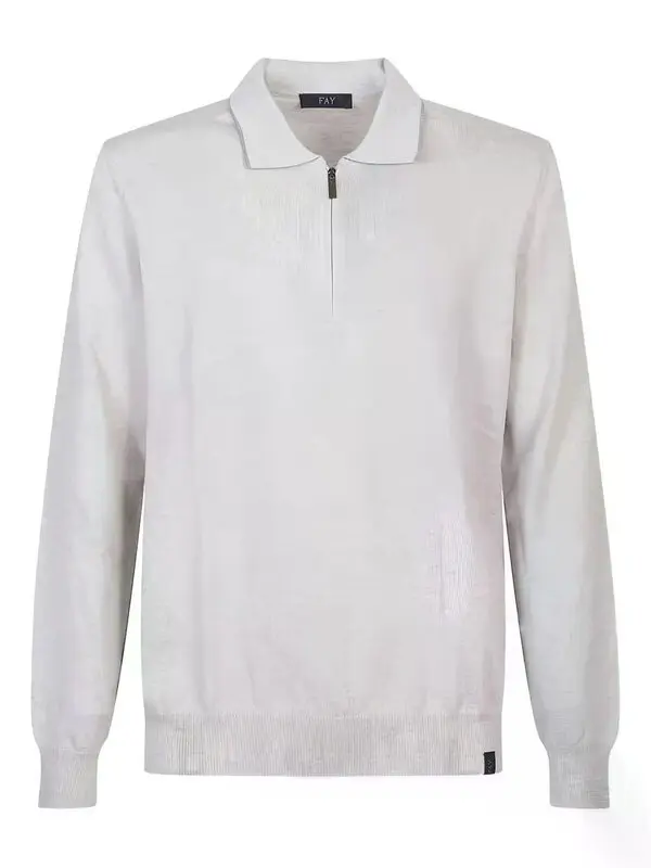 FAY Zip-collar Polo Shirt