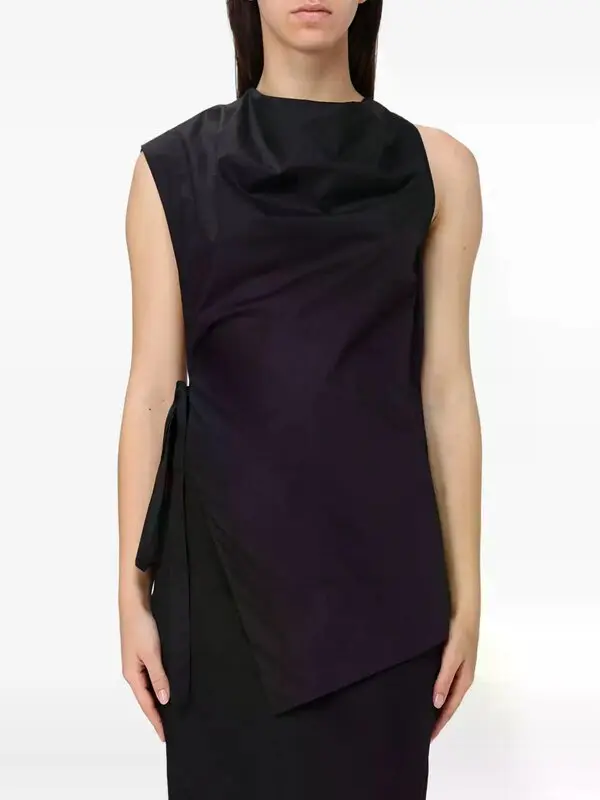 ROBERTO COLLINA Cowl-neck Sleeveless Top