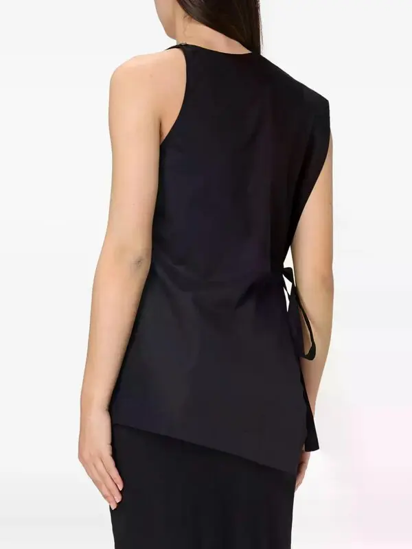 ROBERTO COLLINA Cowl-neck Sleeveless Top