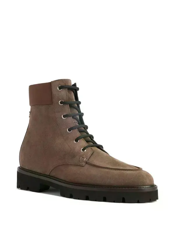 GIUSEPPE ZANOTTI Zheno Lace-up Boots - Brown