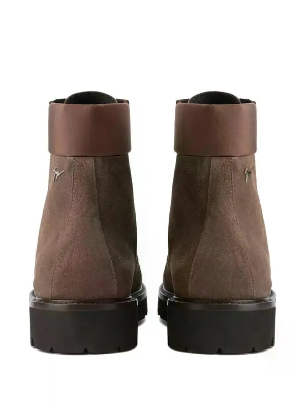 GIUSEPPE ZANOTTI Zheno Lace-up Boots - Brown